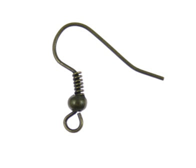 18mm Antique Shepherd Ear Wire 40 Pairs | All About Beads