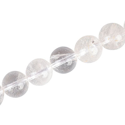 Crystal Quartz 12 Mm Round - 32 Pcs | All About Beads