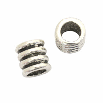 9 MM (6 MM HOLE) SILVER BEADS - 10 PCS – All About Beads